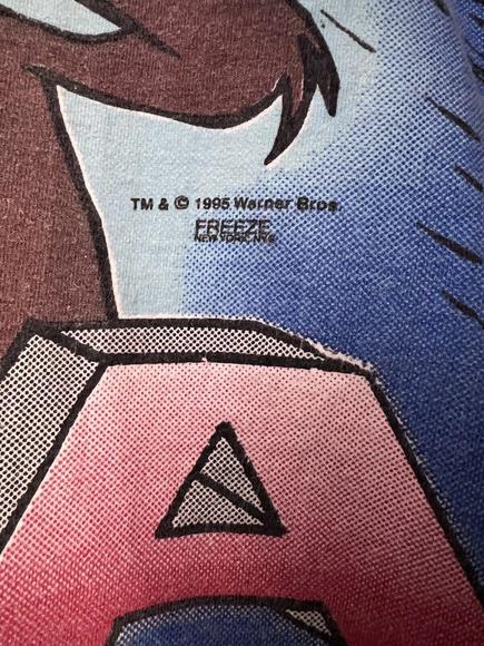 Freeze | Shirts | Vintage Taz Usa Tshirt Aop Double Sided Big Logo 995 9s Looney Tunes Mens Xl ...